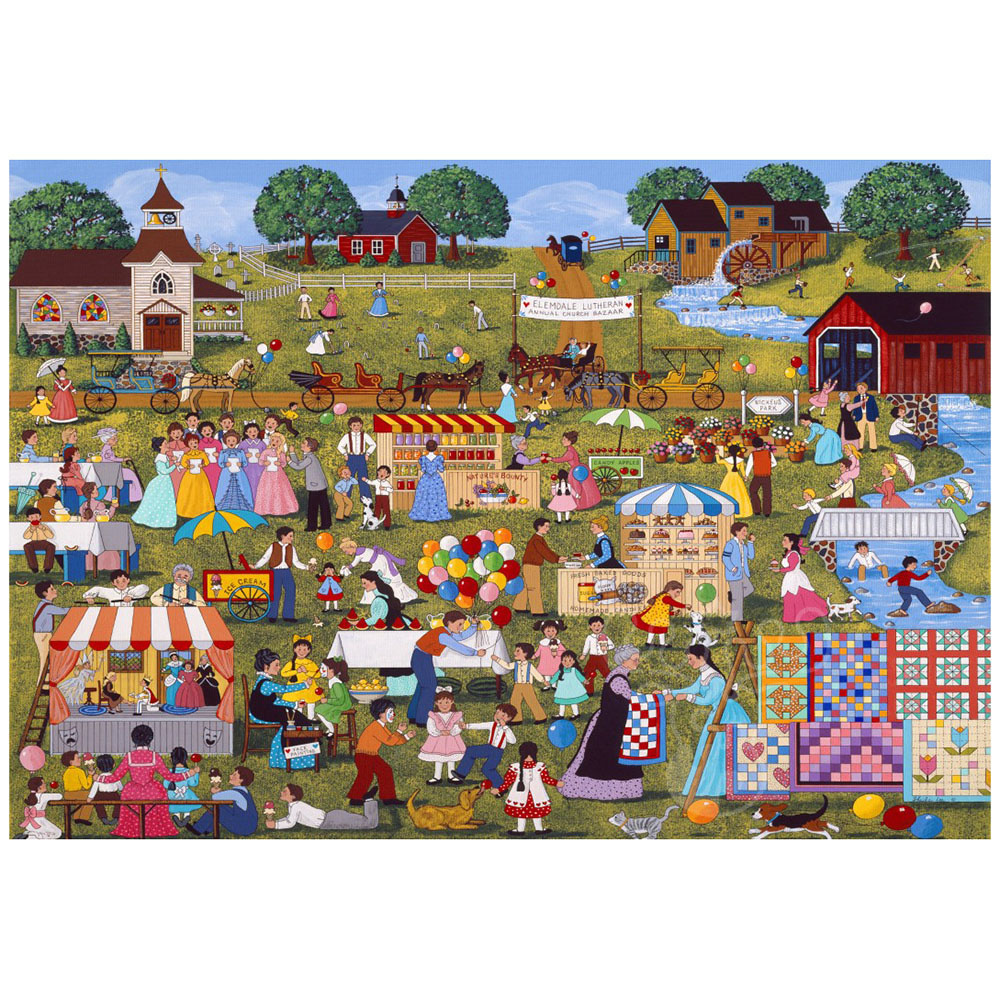 Alipson Annual Church Bazaar Puzzle 1000pcs - Puzzles Canada