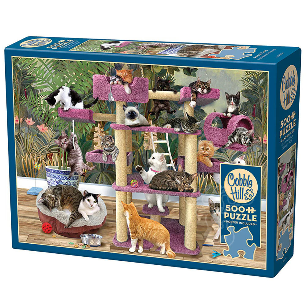 Cobble Hill Jungle Cats Puzzle 500pcs - Puzzles Canada
