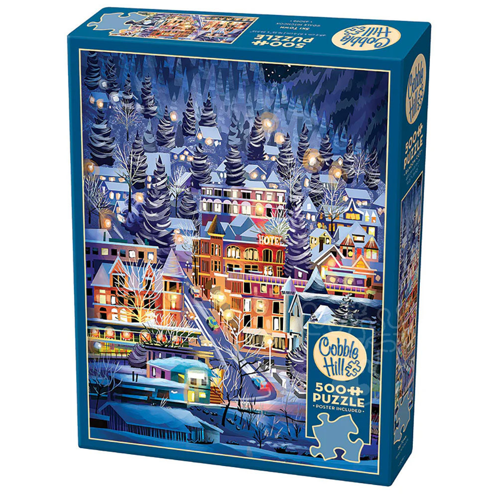 Cobble Hill Ski Town Puzzle 500pcs - Puzzles Canada