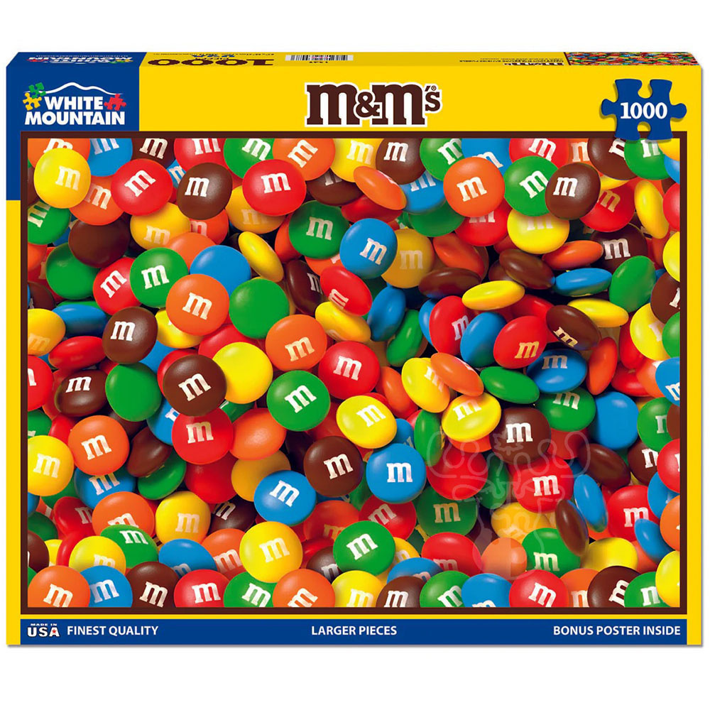 White Mountain M&M’s Lentil Puzzle 1000pcs - Puzzles Canada