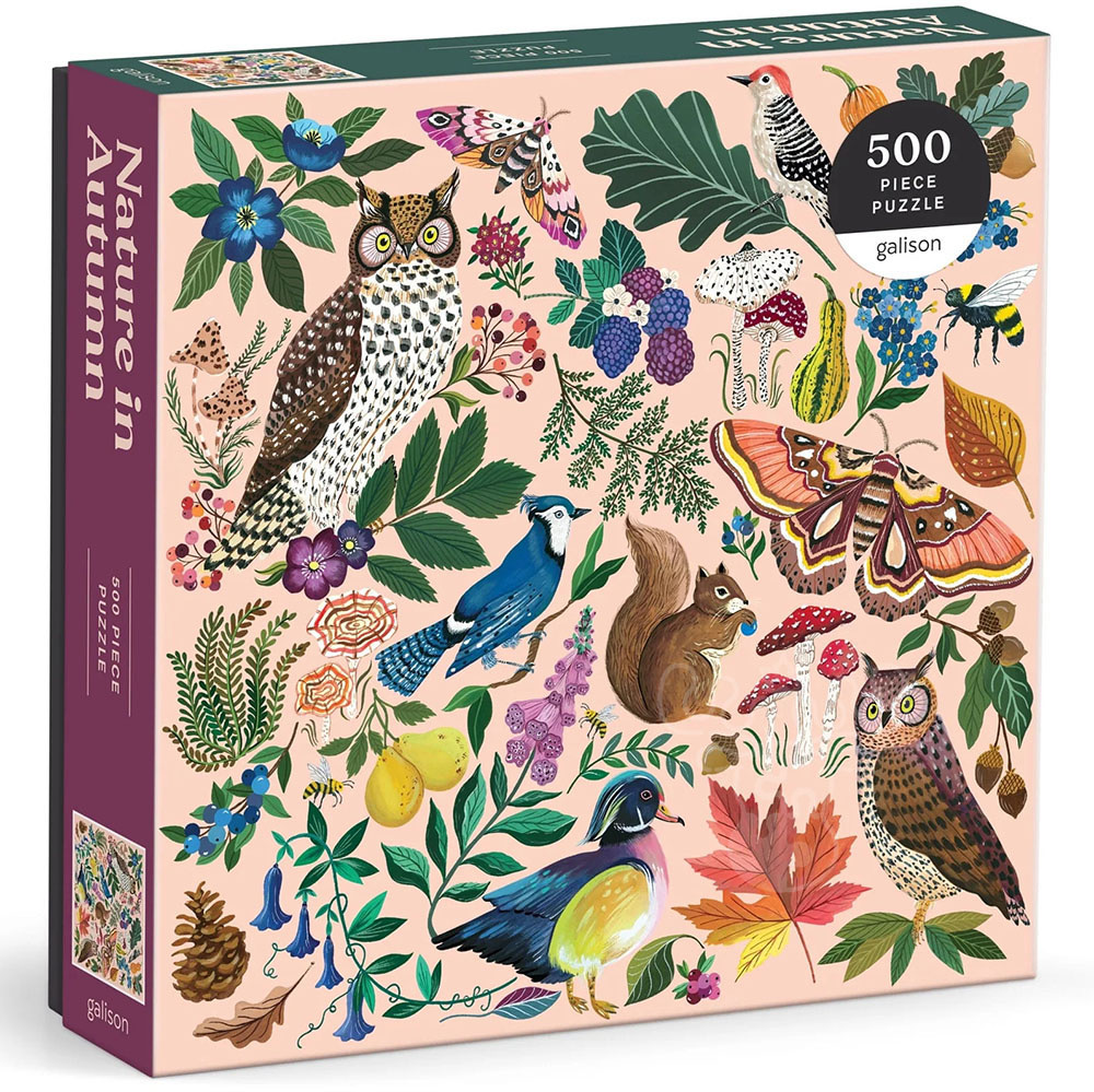 Galison Nature in Autumn Puzzle 500pcs - Puzzles Canada