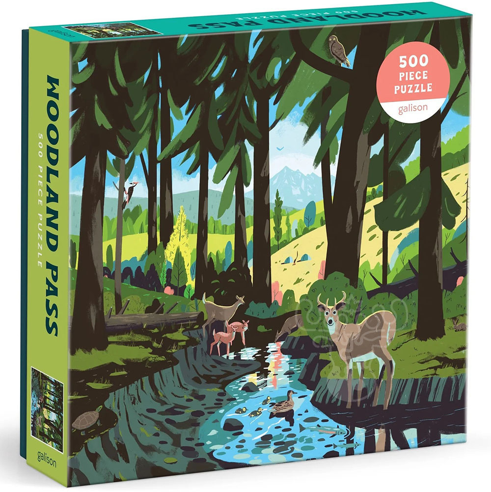 Galison Woodland Pass Puzzle 500pcs - Puzzles Canada