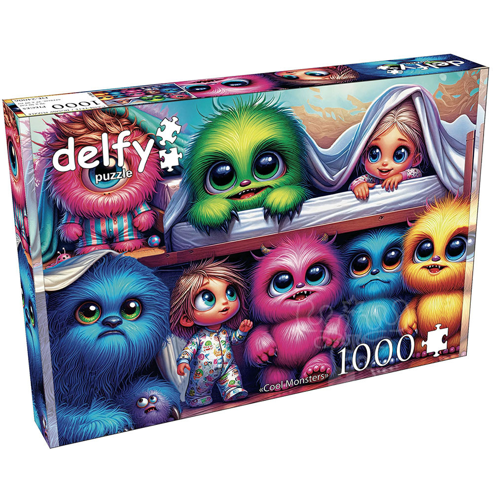 Delfy Cool Monsters Puzzle 1000pcs - Puzzles Canada