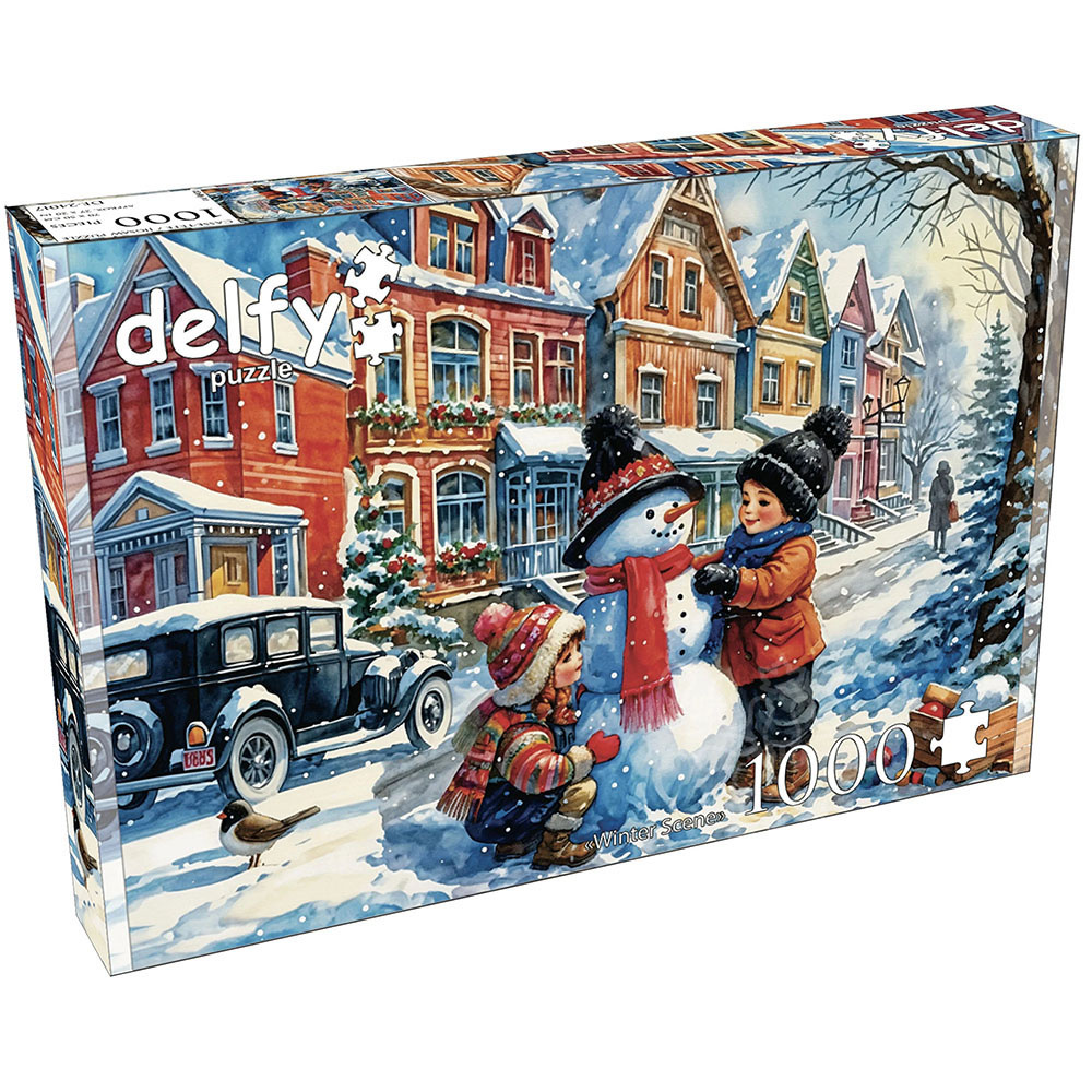 Delfy Winter Scene Puzzle 1000pcs - Puzzles Canada