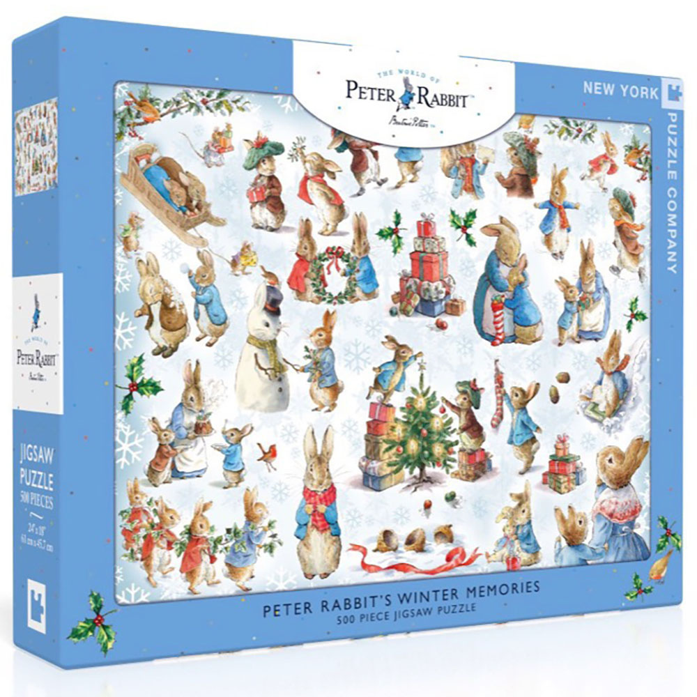 New York Puzzle Co. Peter Rabbit: Peter Rabbit's Winter Memories Puzzle ...