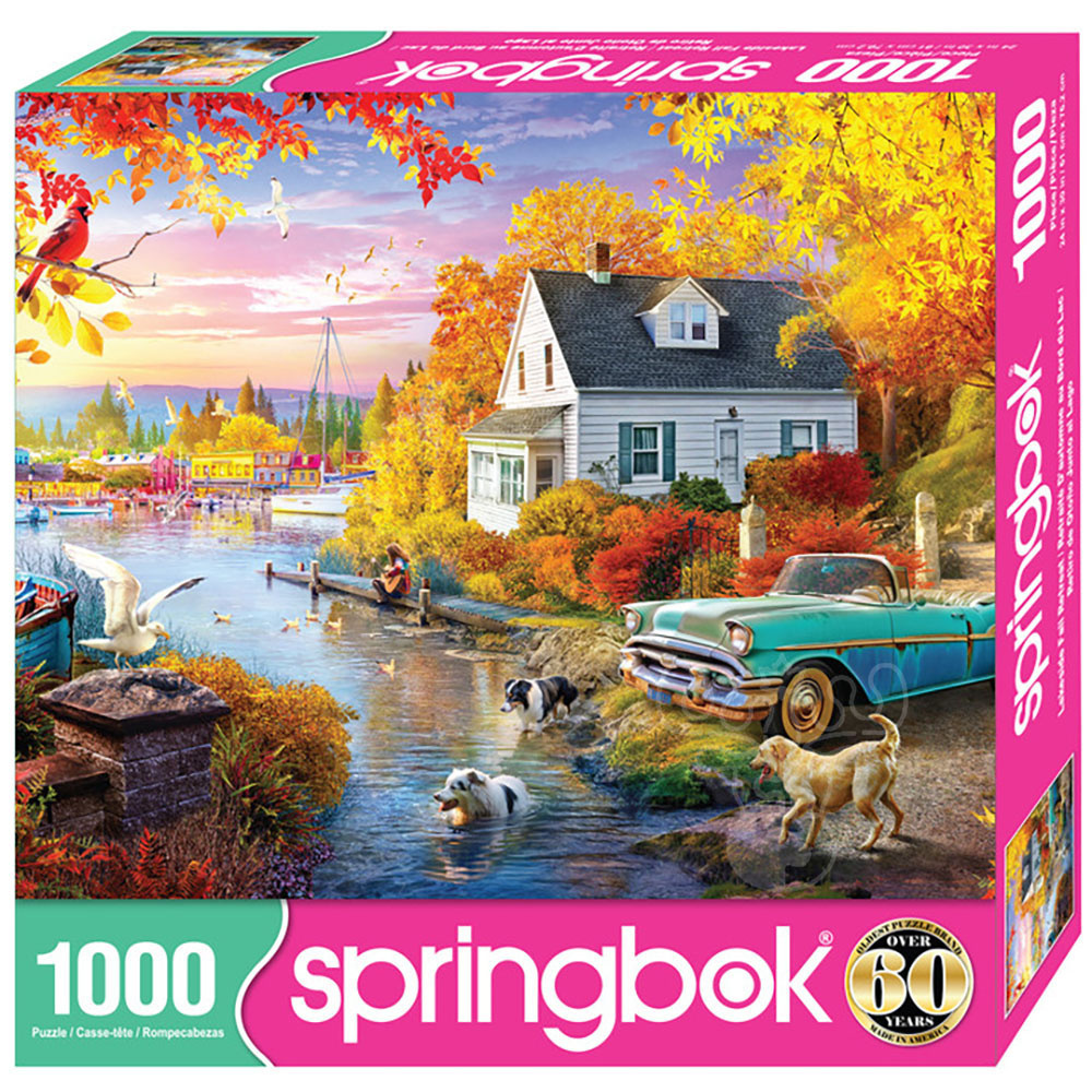 Springbok Lakeside Fall Retreat Puzzle 1000pcs - Puzzles Canada