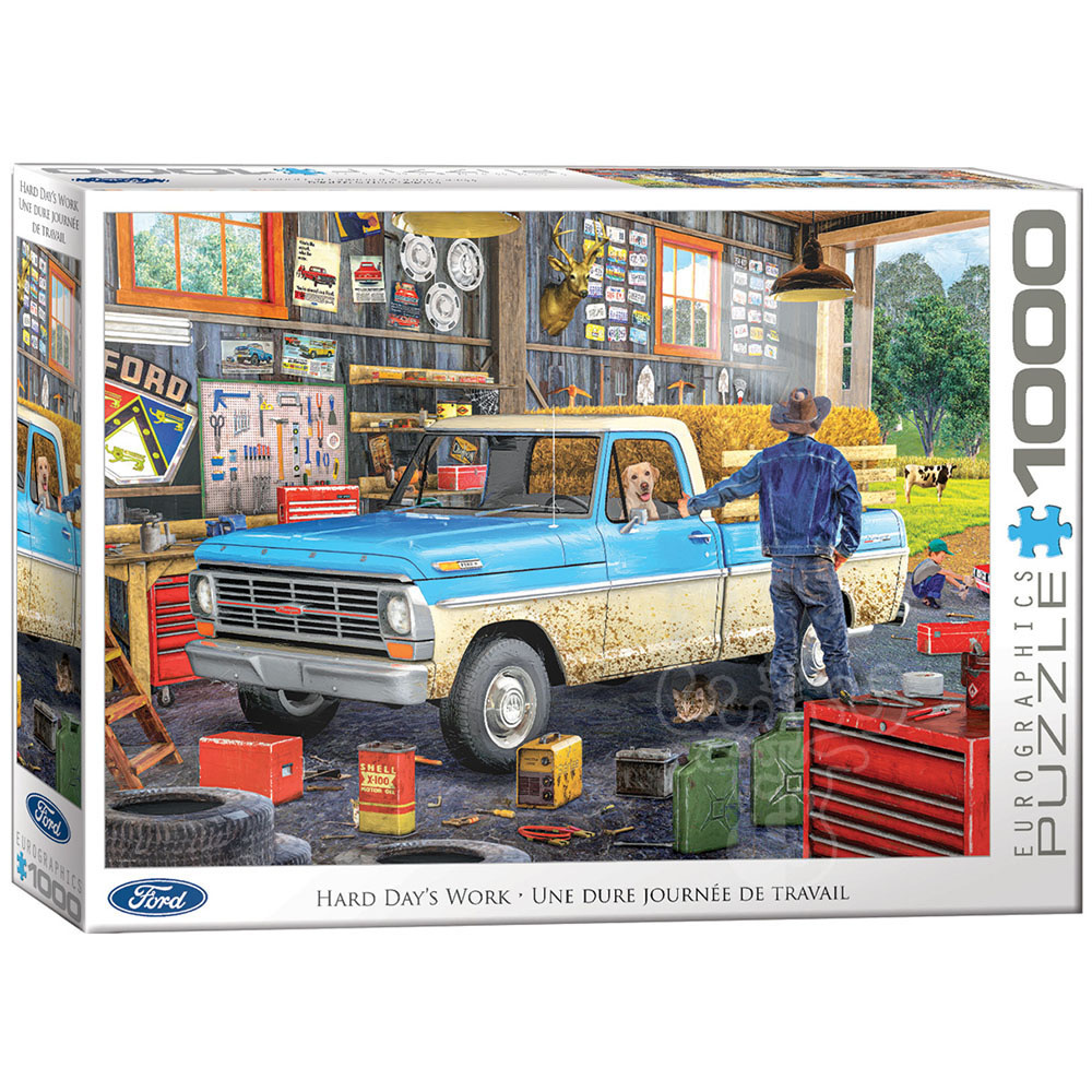 Eurographics Ford Hard Day’s Work Puzzle 1000pcs - Puzzles Canada