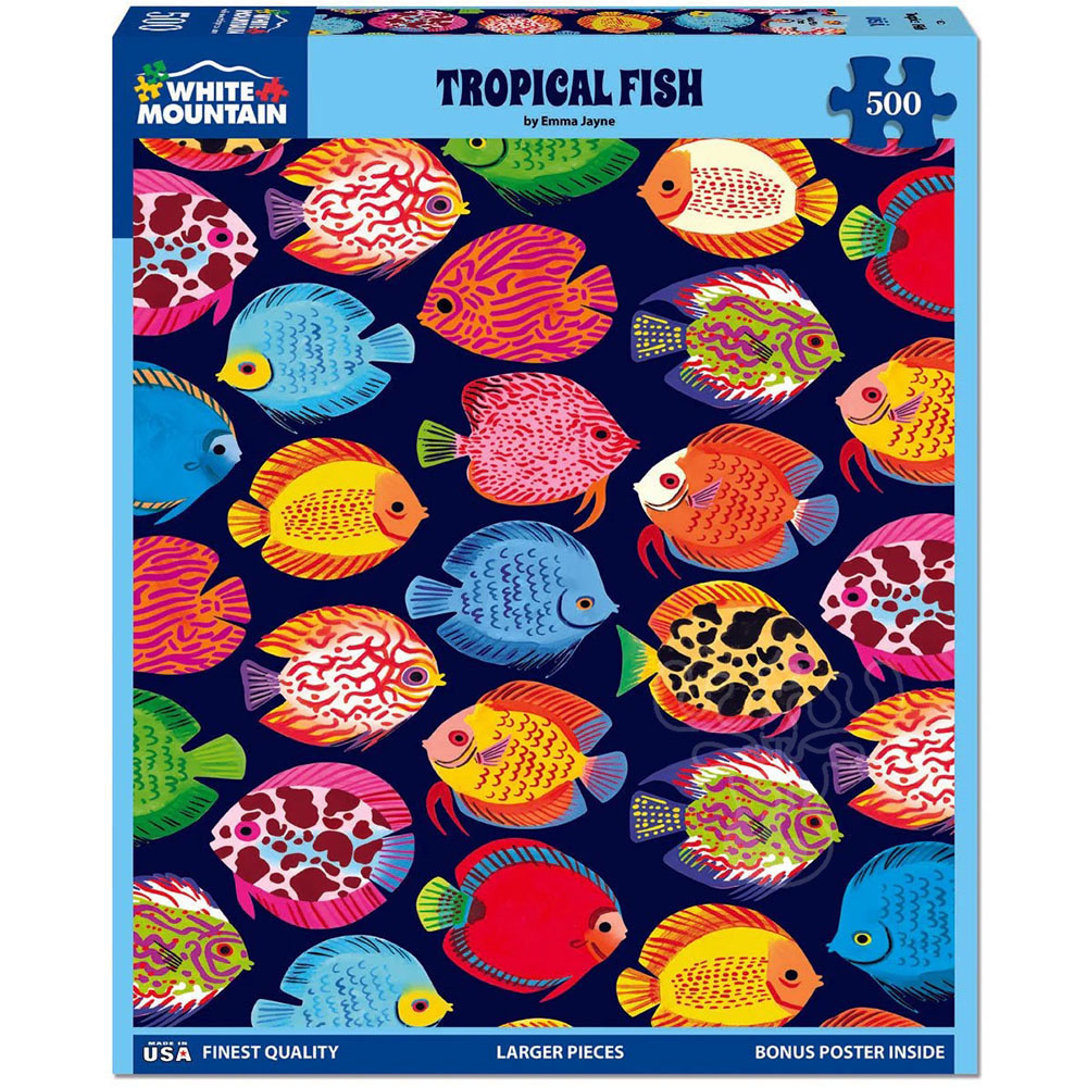 White Mountain Tropical Fish Puzzle 500pcs - Puzzles Canada