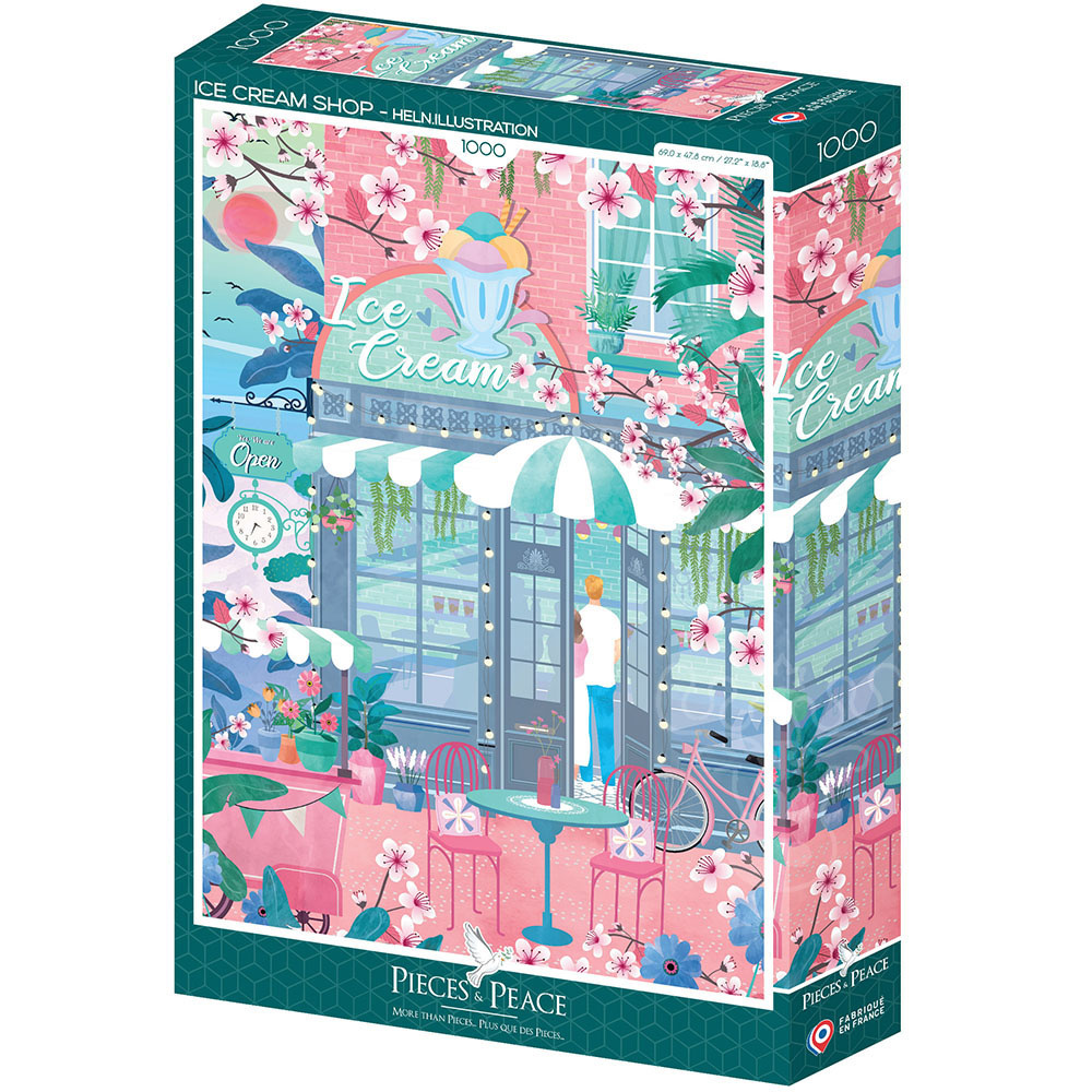 Pieces & Peace Ice Cream Shop Puzzle 1000pcs - Puzzles Canada