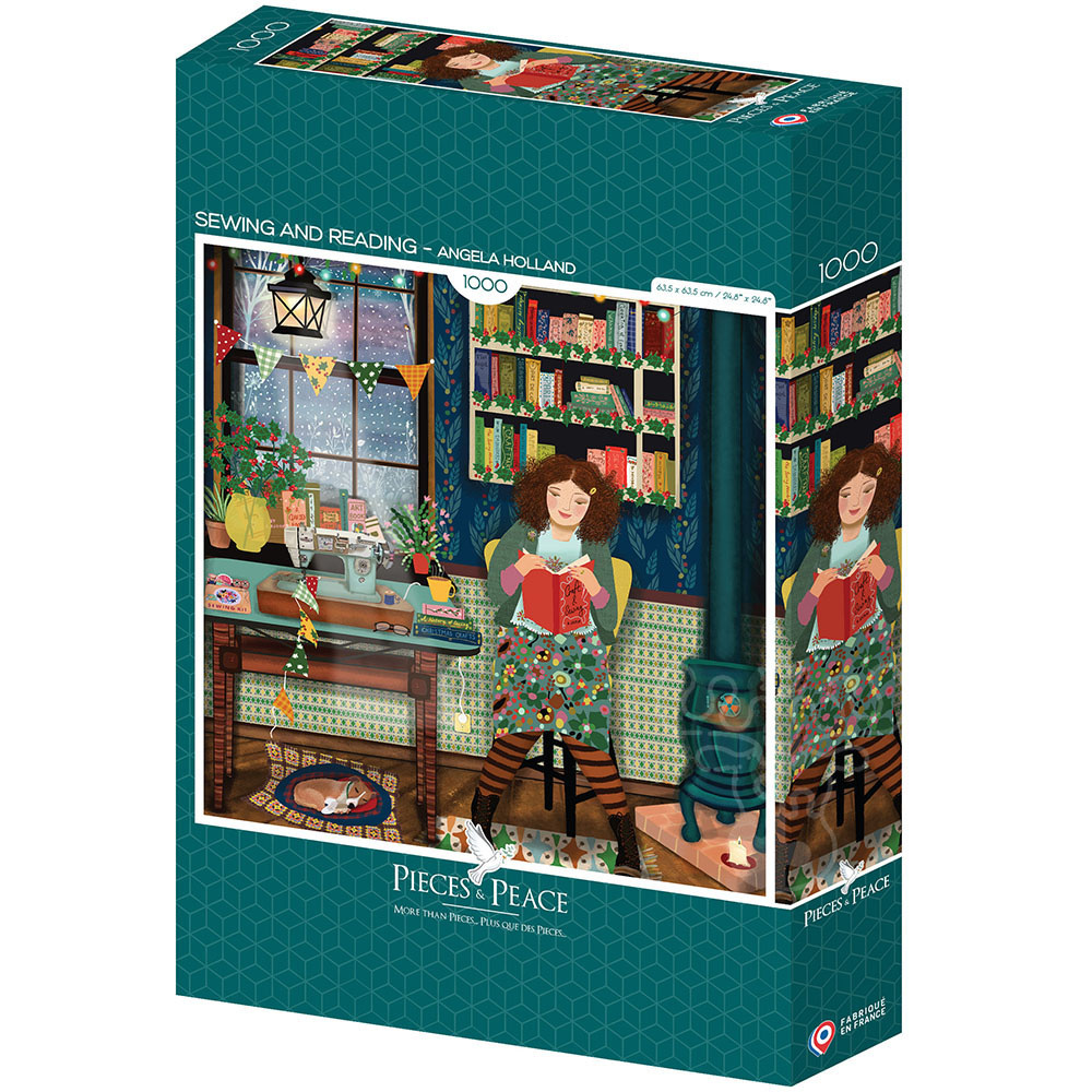 Pieces & Peace Sewing and Reading Puzzle 1000pcs - Puzzles Canada
