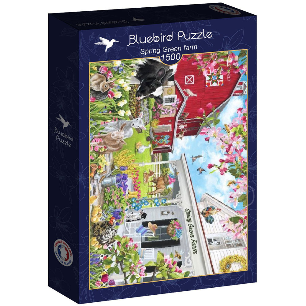Bluebird Spring Green Farm Puzzle 1500pcs - Puzzles Canada