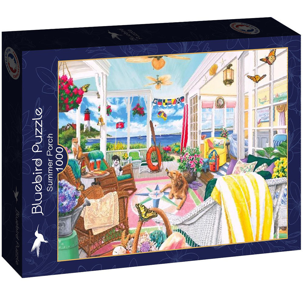 Bluebird Summer Porch Puzzle 1000pcs - Puzzles Canada