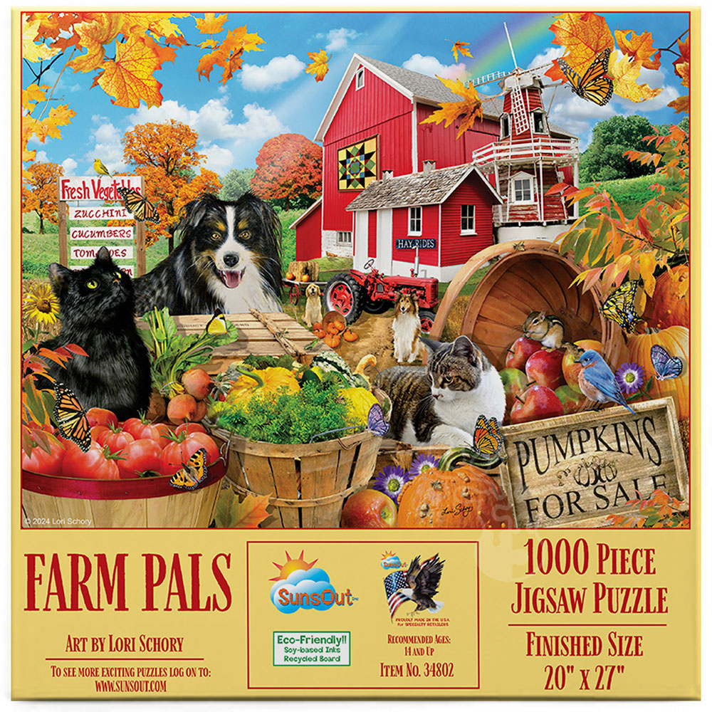SunsOut Farm Pals Puzzle 1000pcs - Puzzles Canada