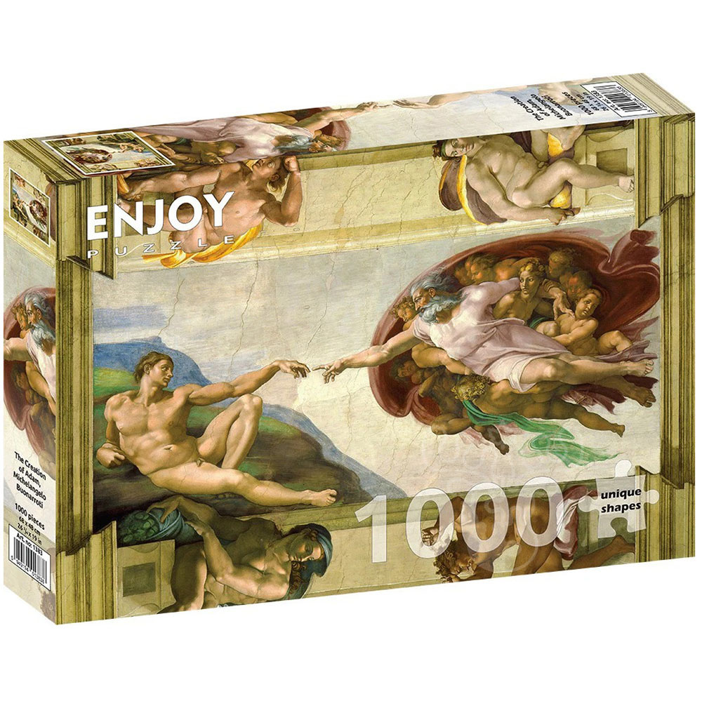 Enjoy Michelangelo Buonarroti: The Creation of Adam Puzzle 1000pcs ...