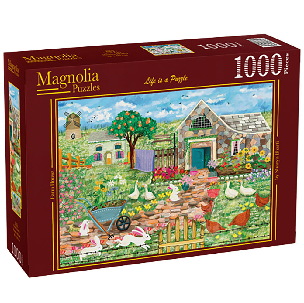 Magnolia Farm House Puzzle 1000pcs - Puzzles Canada