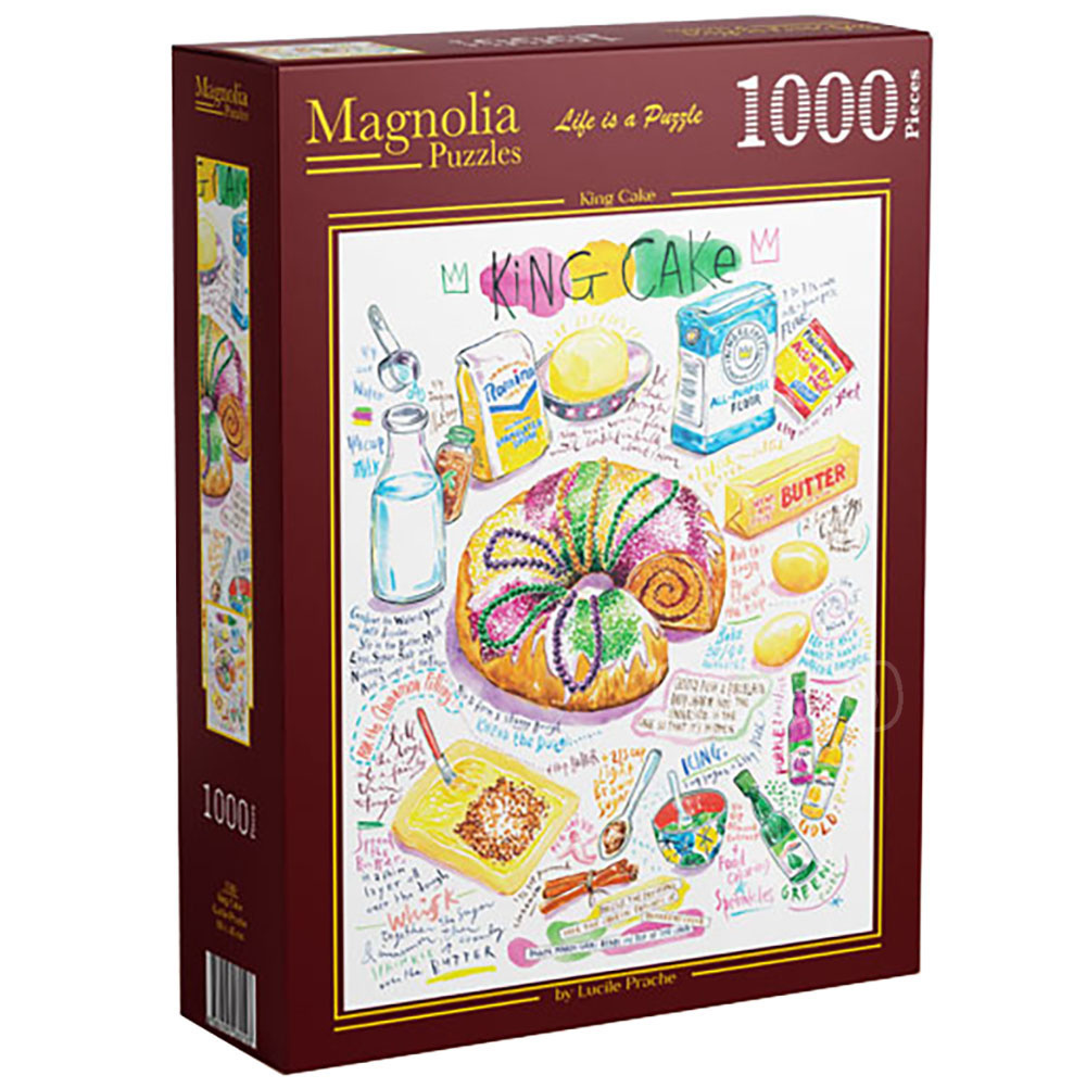 Magnolia King Cake Puzzle 1000pcs - Puzzles Canada