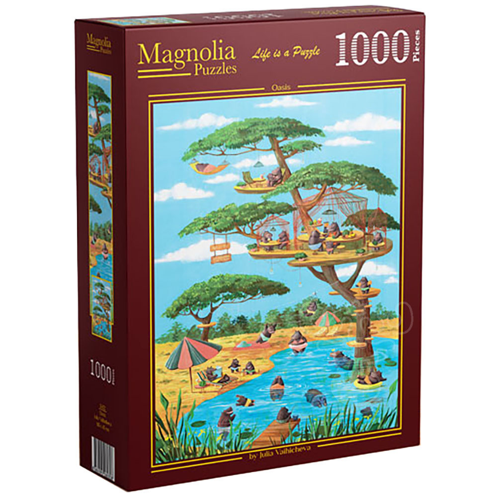 Magnolia Oasis Puzzle 1000pcs - Puzzles Canada
