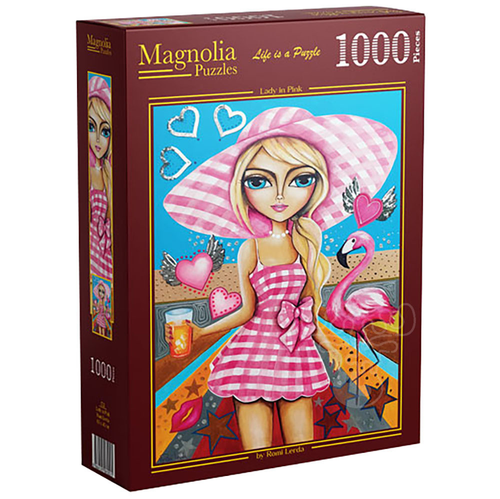 Magnolia Lady in Pink Puzzle 1000pcs - Puzzles Canada