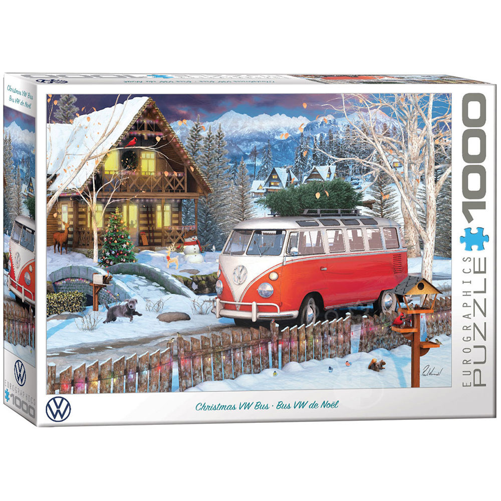 Eurographics VW Christmas Bus Puzzle 1000pcs - Puzzles Canada