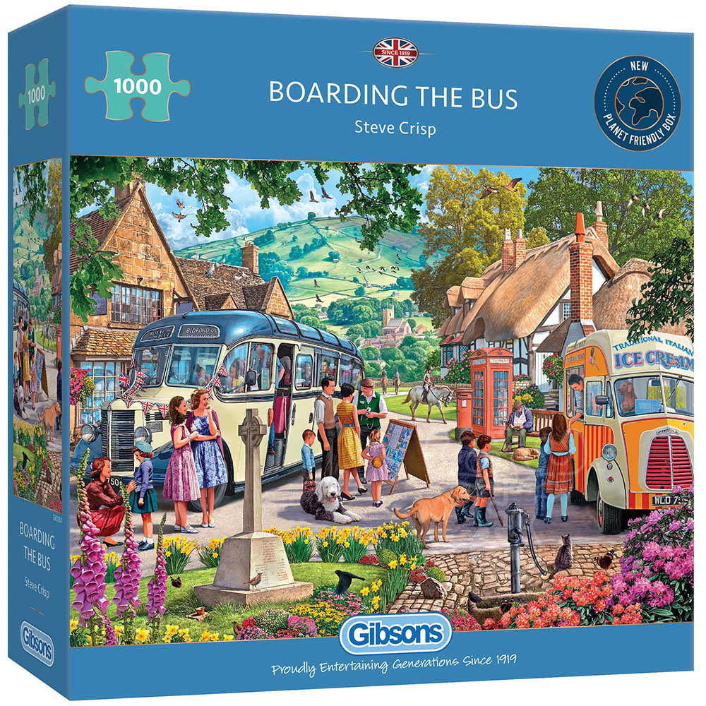 Gibsons Boarding the Bus Puzzle 1000pcs - Puzzles Canada