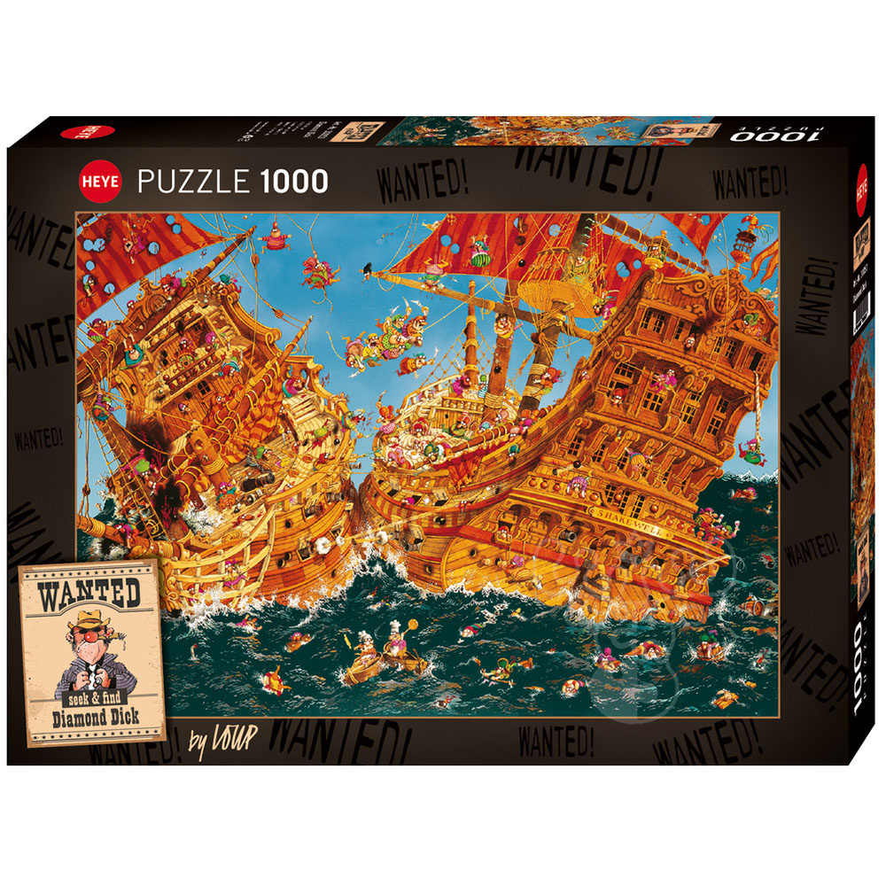 Heye Wanted: Diamond Dick Puzzle 1000pcs - Puzzles Canada