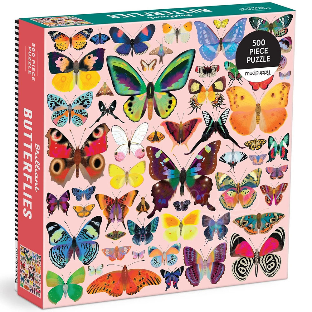 Mudpuppy Brilliant Butterflies Puzzle 500pcs - Puzzles Canada