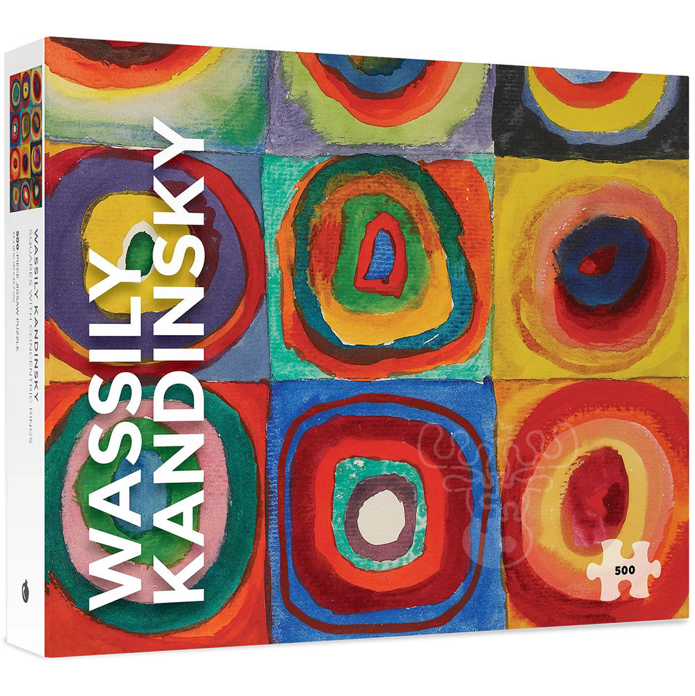 Pomegranate Kandinsky, Wassily: Squares with Concentric Circles Puzzle 500pcs - Puzzles Canada