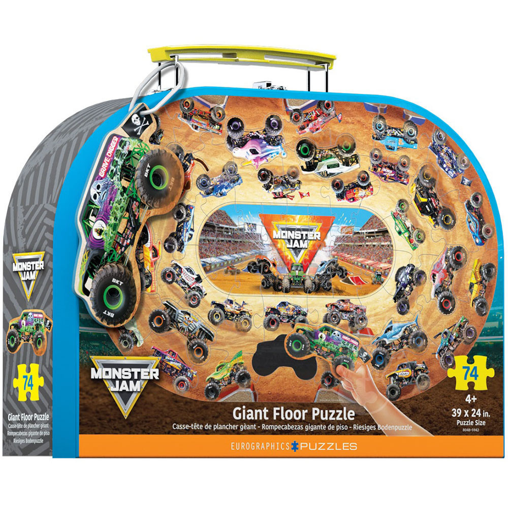 Eurographics Monster Jam - Giant Floor Puzzle 74pcs - Puzzles Canada