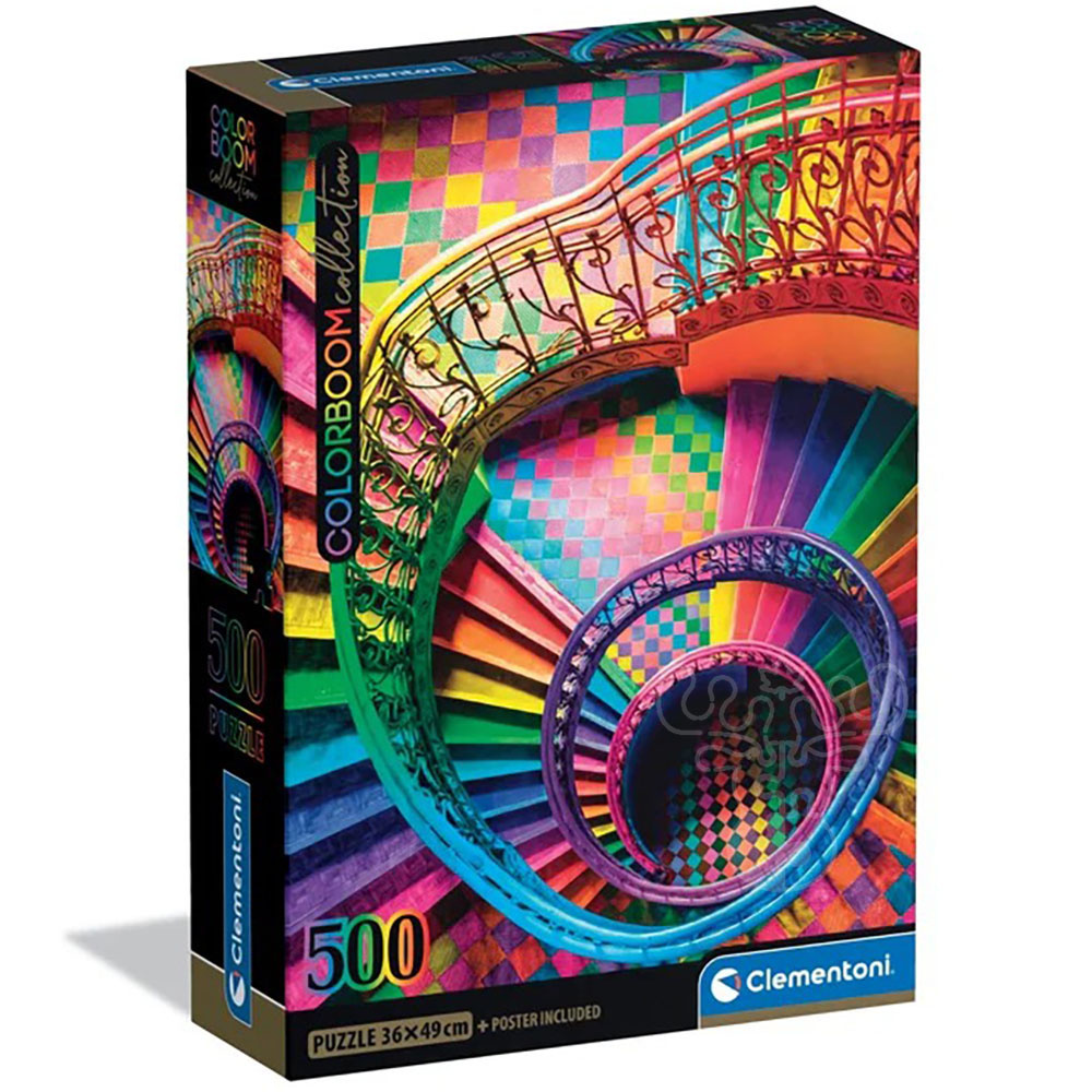 Clementoni Colorboom: Stairs Puzzle 500pcs - Puzzles Canada