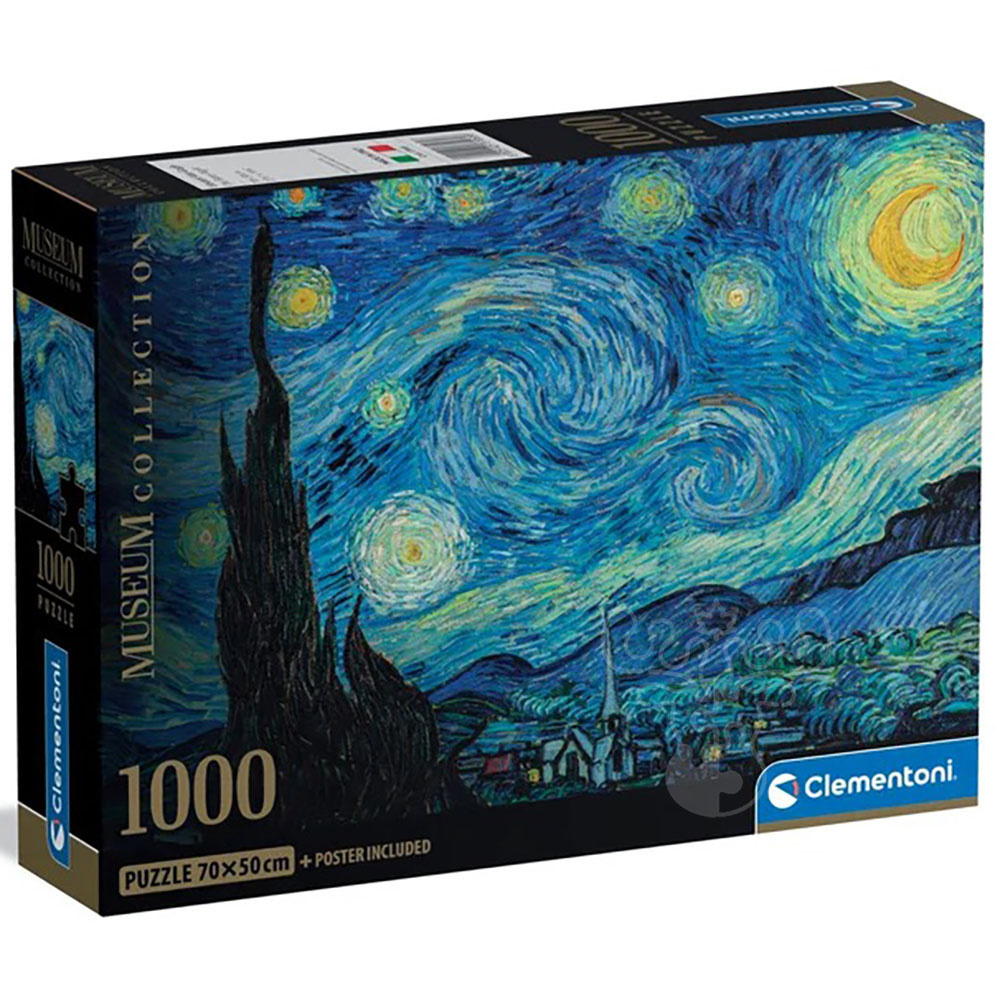 Clementoni Museum: Van Gogh - Starry Night Puzzle 1000pcs - Puzzles Canada