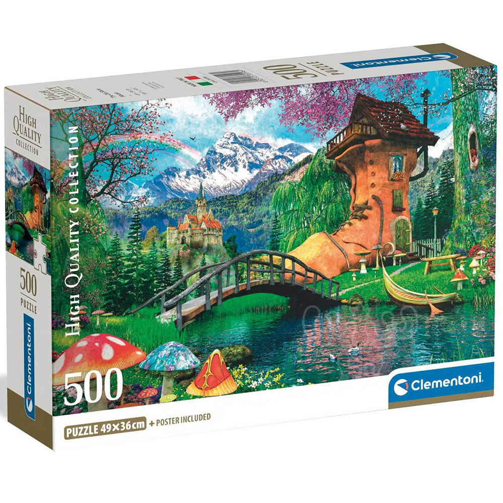 Clementoni The Old Shoe House Puzzle 500pcs - Puzzles Canada