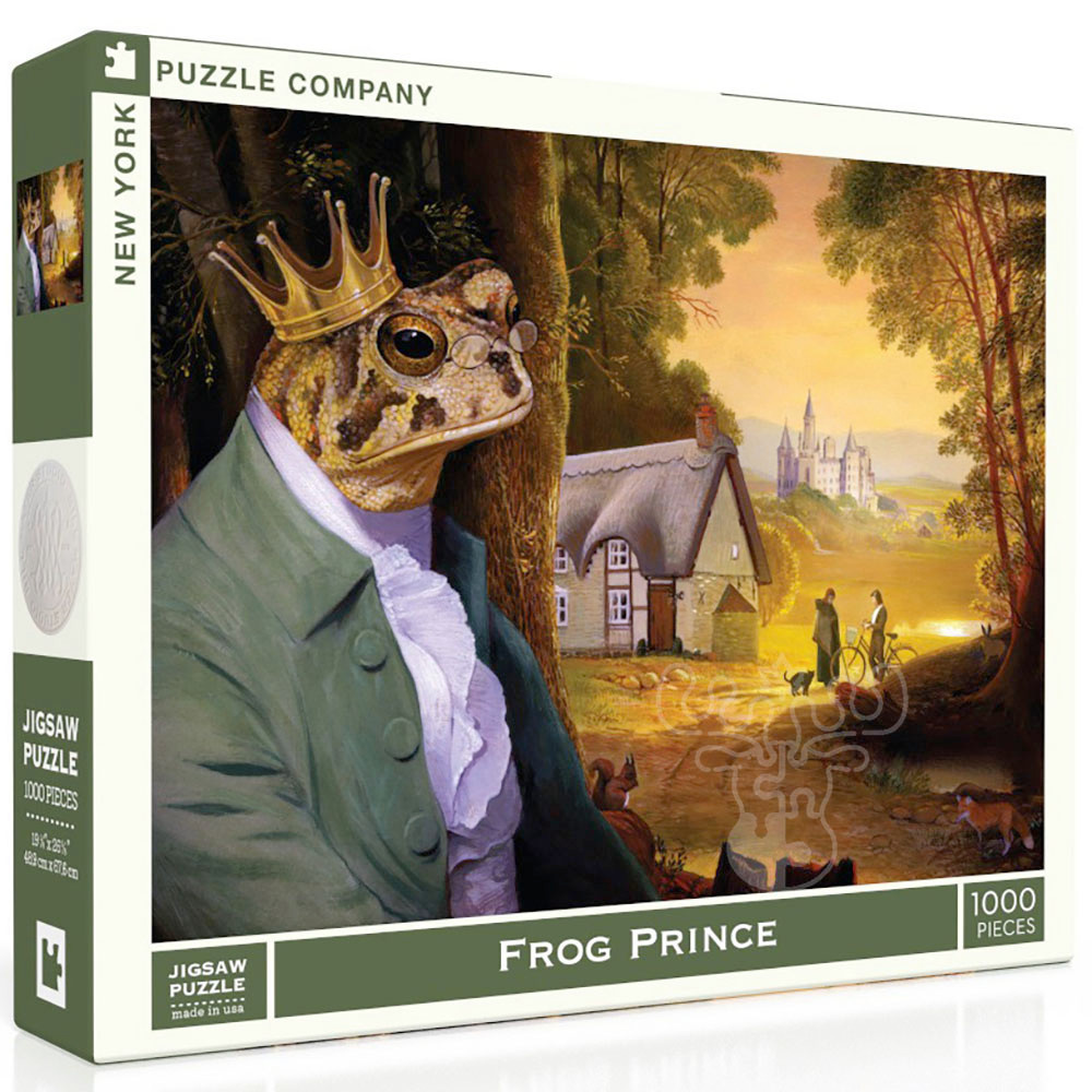 New York Puzzle Co. Bill Mayer: Frog Prince 1000pcs - Puzzles Canada