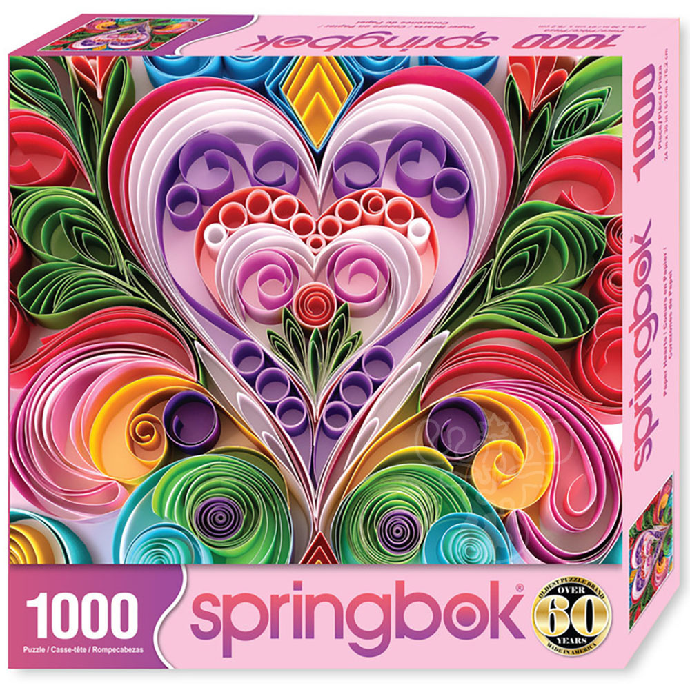 Springbok Paper Hearts Puzzle 1000pcs - Puzzles Canada