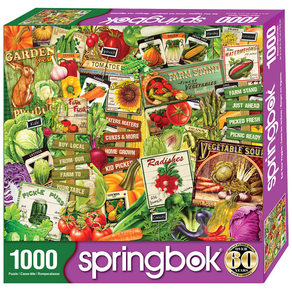 Springbok Eat Your Veggies Puzzle 1000pcs Limited Release - Puzzles Canada