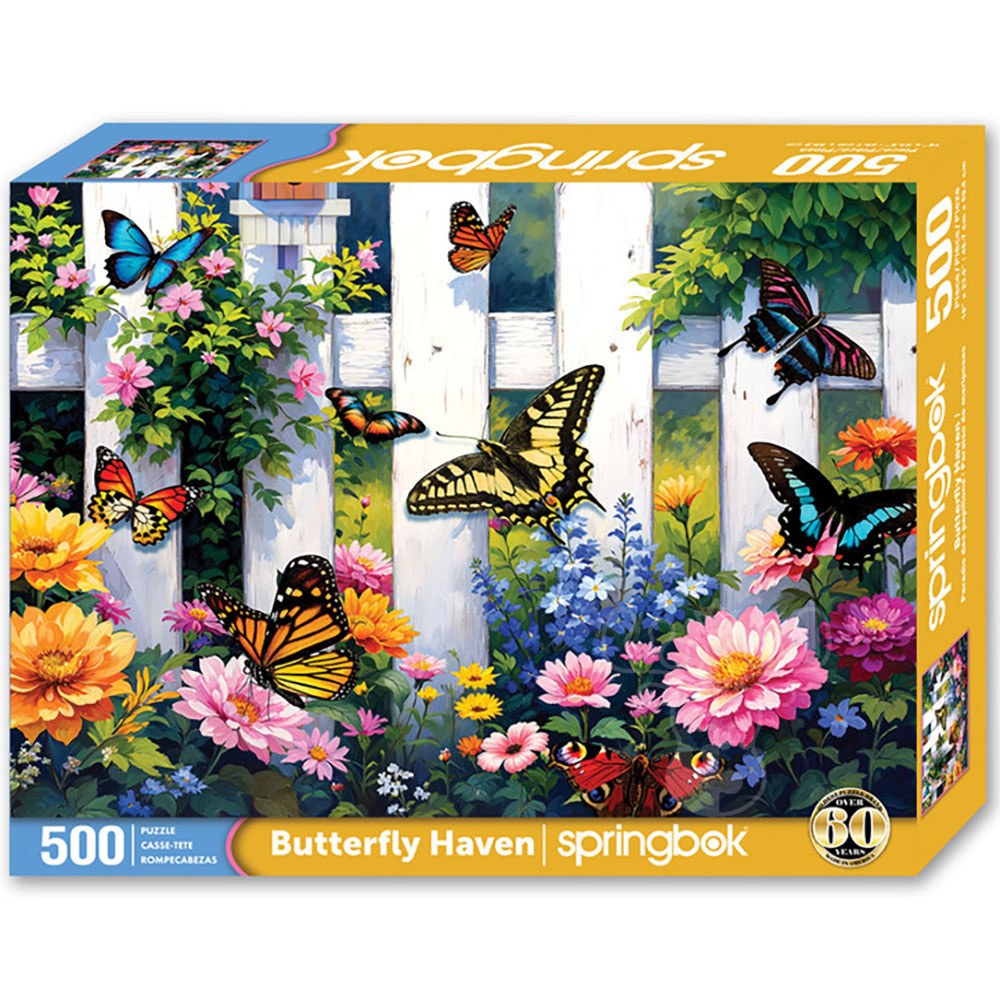 Springbok Butterfly Haven Puzzle 500pcs Limited Release - Puzzles Canada