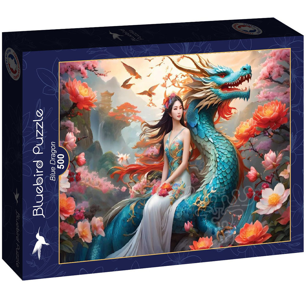 Bluebird Blue Dragon Puzzle 500pcs - Puzzles Canada