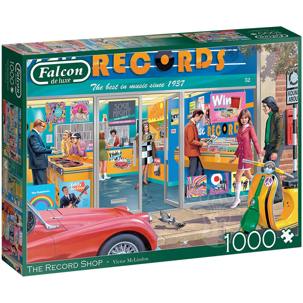 Falcon The Record Shop Puzzle 1000pcs - ORIGINAL BOX SIZE - Puzzles Canada
