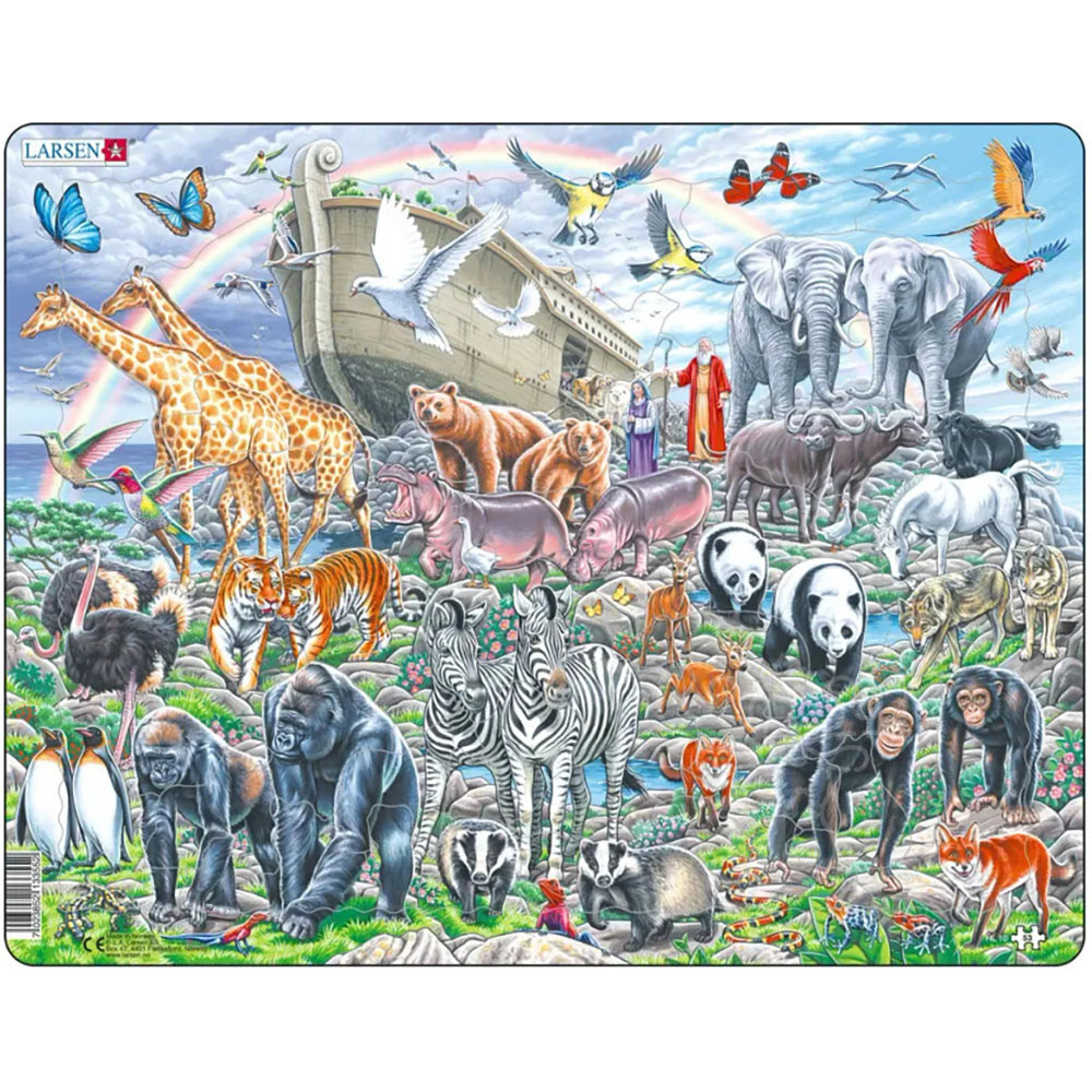 Larsen Noah's Ark Tray Puzzle 53pcs - Puzzles Canada
