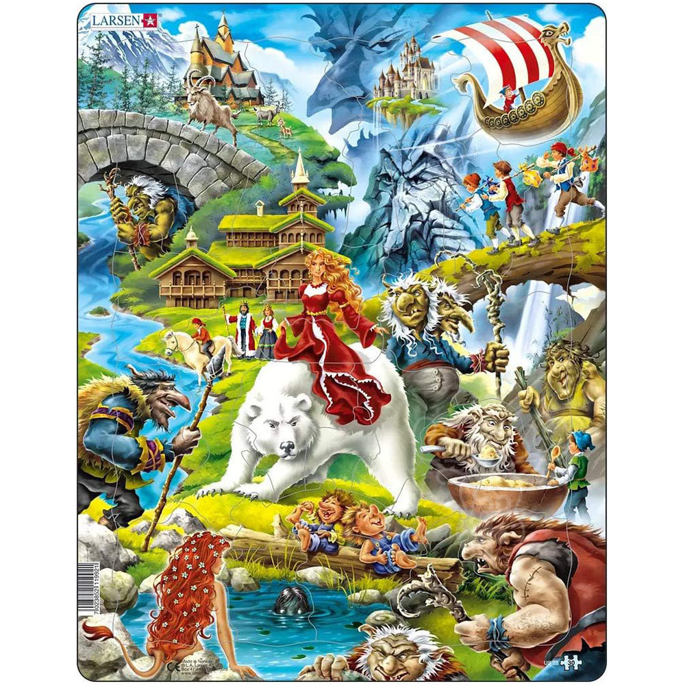 Larsen Fairytales Tray Puzzle 30pcs - Puzzles Canada