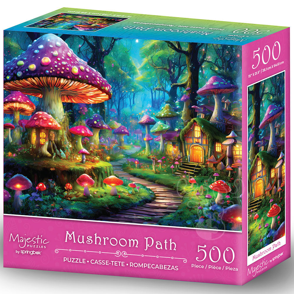 Majestic by Springbok Mushroom Path Puzzle 500pcs - Puzzles Canada