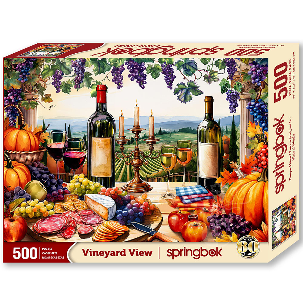 Springbok Vineyard View Puzzle 500pcs Limited Release - Puzzles Canada