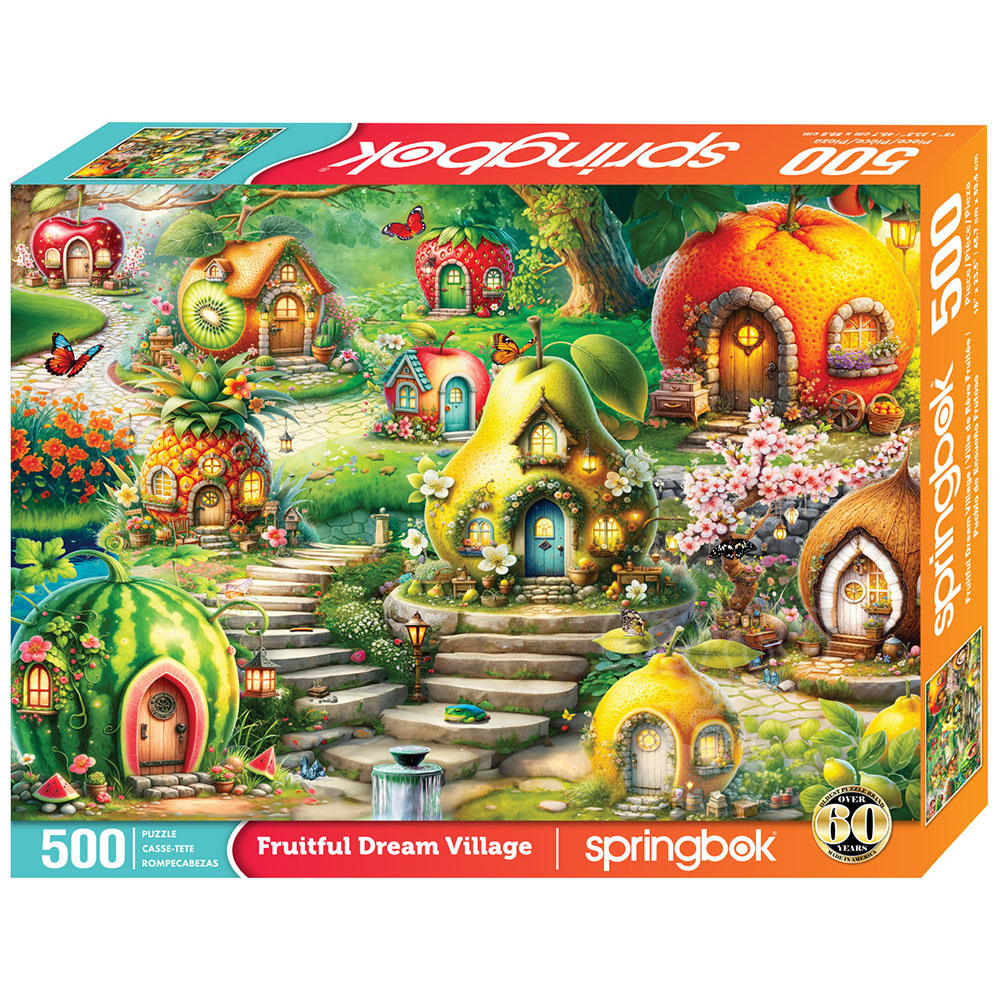 Springbok Fruitful Dream Village Puzzle 500pcs - Puzzles Canada