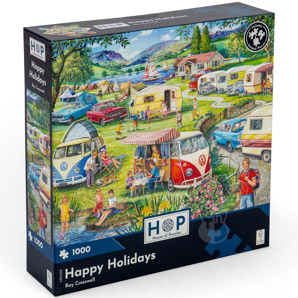 House of Puzzles Happy Holidays Puzzle 1000pcs - Puzzles Canada