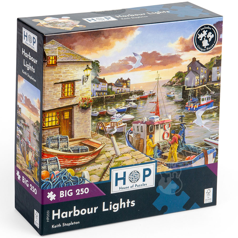 House of Puzzles Harbour Lights Puzzle Big 250pcs - Puzzles Canada