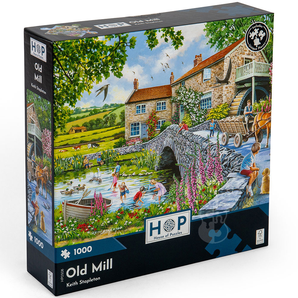 House of Puzzles Old Mill Puzzle 1000pcs - Puzzles Canada