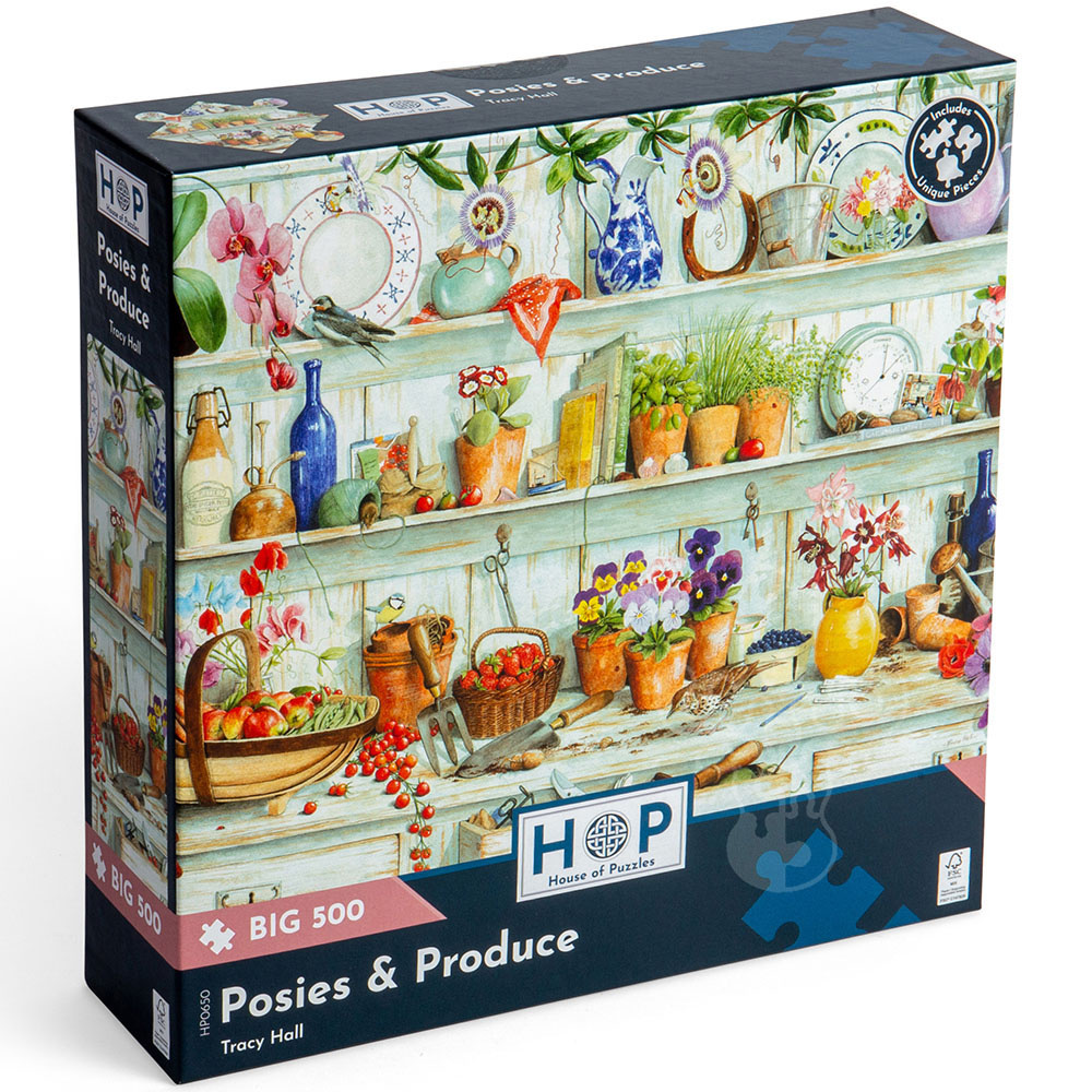 House of Puzzles Posies & Produce Puzzle Big 500pcs - Puzzles Canada