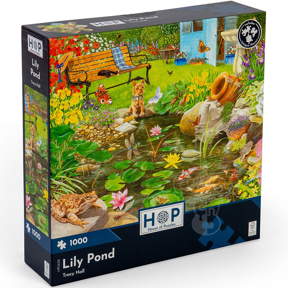 House of Puzzles Lily Pond Puzzle 1000pcs - Puzzles Canada