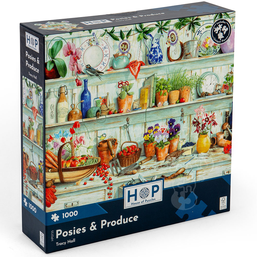 House of Puzzles Posies & Produce Puzzle 1000pcs - Puzzles Canada