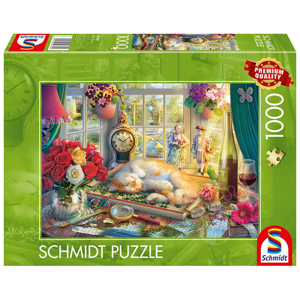 Schmidt Puzzle Time with the Cat Puzzle 1000pcs - Puzzles Canada