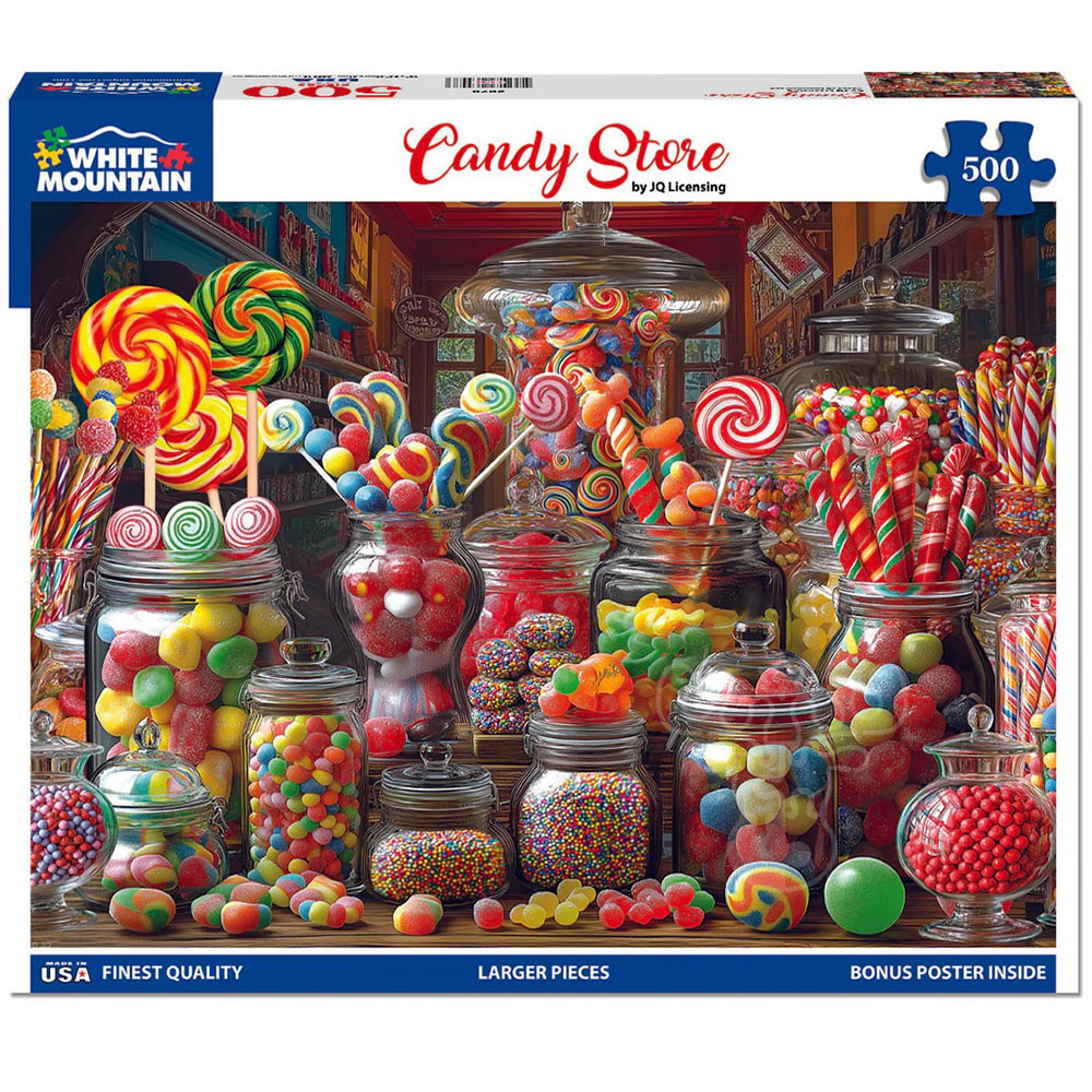 White Mountain Candy Store Puzzle 500pcs - Puzzles Canada